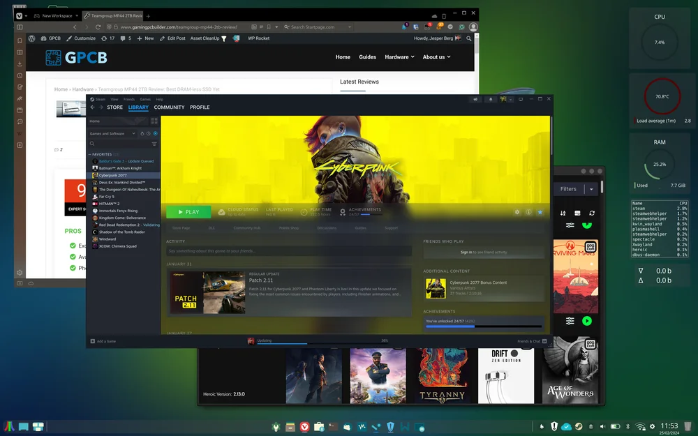 Windows 11 Vs Linux (openSUSE) Gaming in 2024 | GPCB